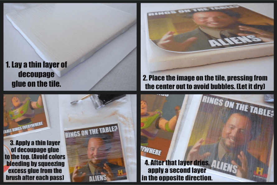 'Coaster Meme' Drink Coasters DIY - Crafty Chica